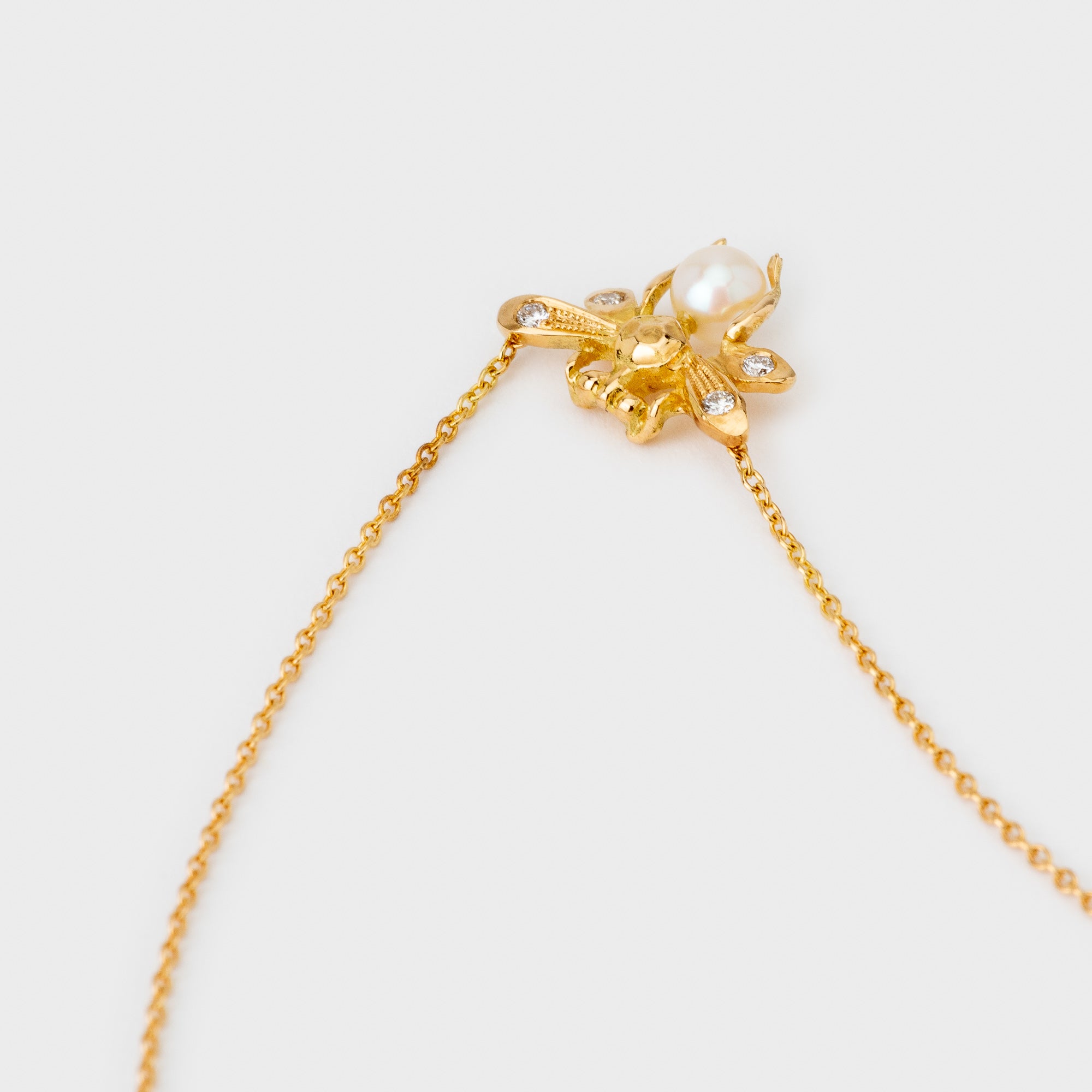 Luciole chain necklace in 18 carat gold – CECILE BOCCARA